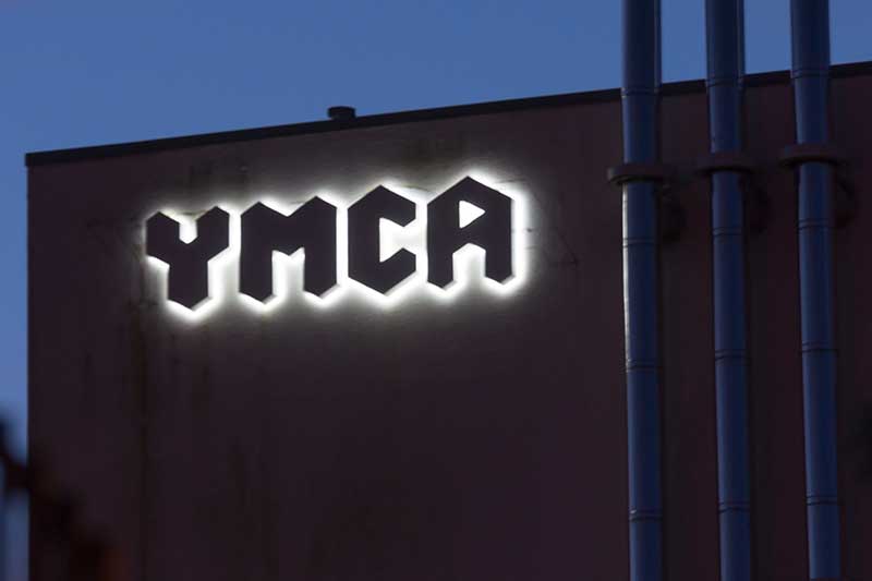 YMCA Signage rebrand